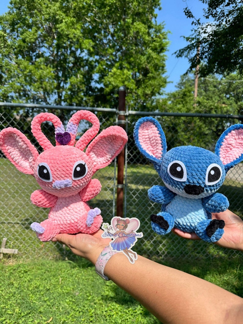 Amigurumi Blue and Pink Aliens - Etsy