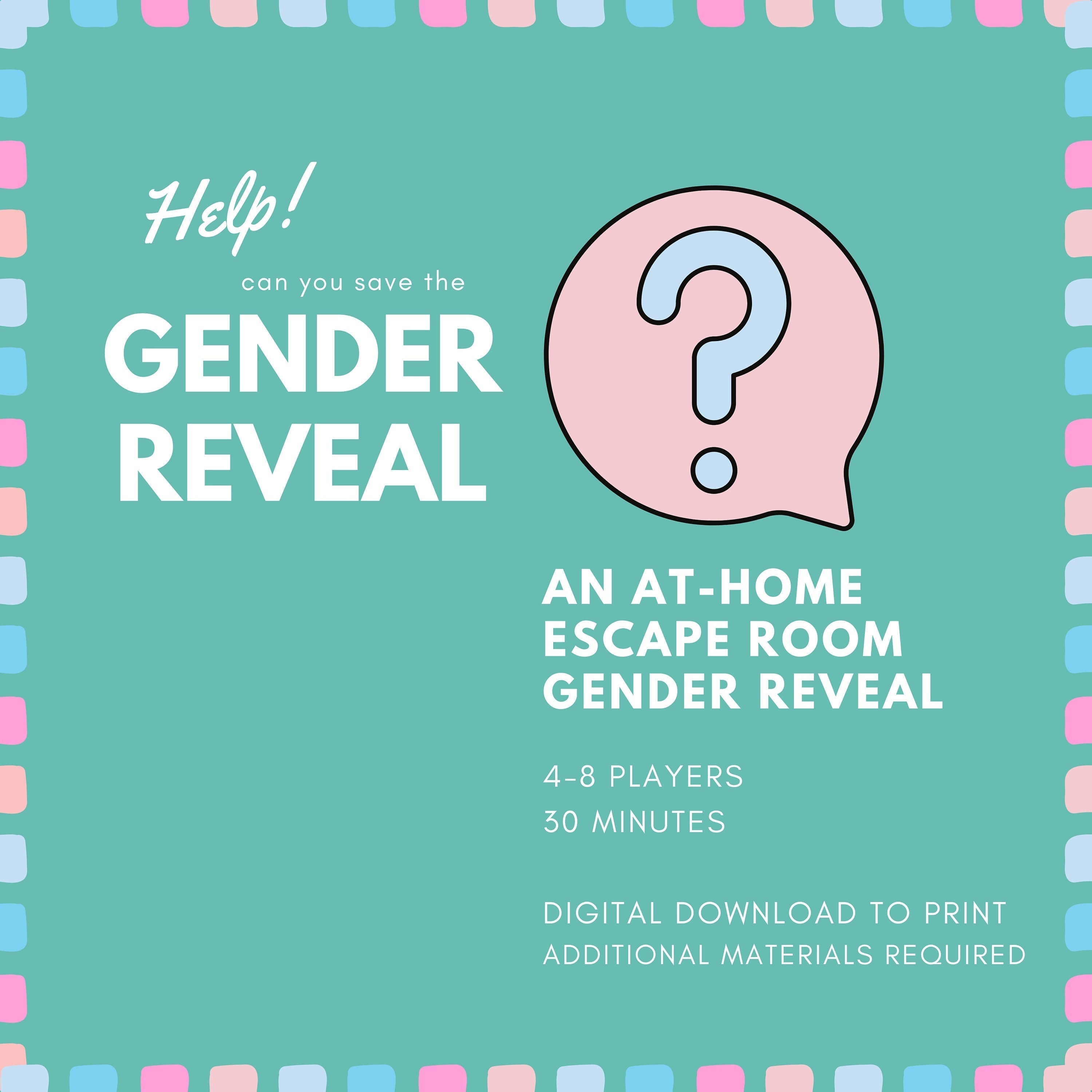 Gender Reveal: At-home Escape Room Digital Kit - Etsy
