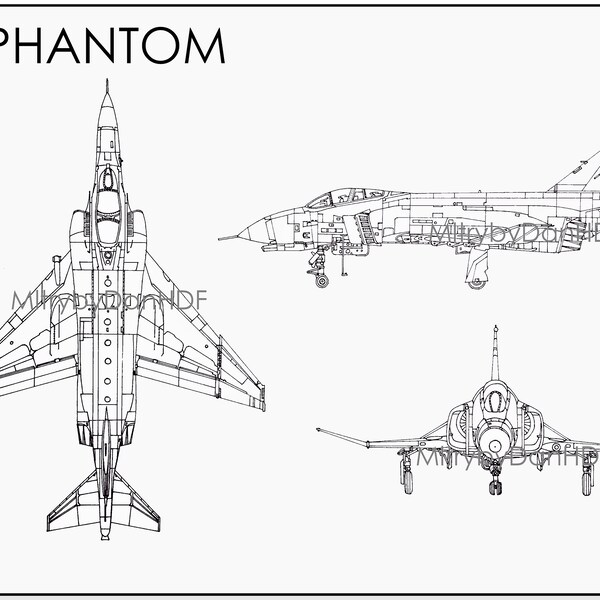 Aircraft Blueprints - Etsy
