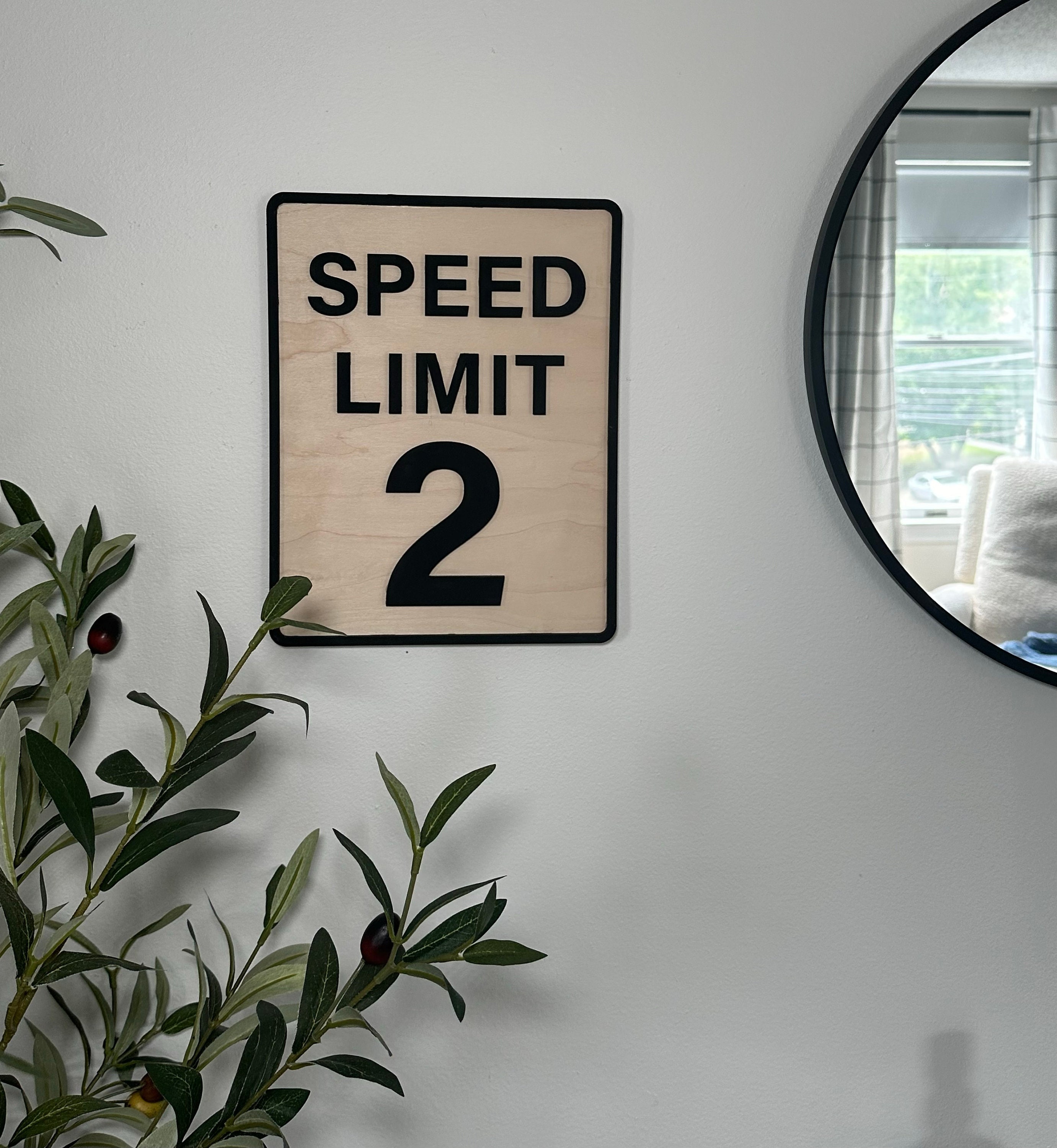 WOODEN SPEED LIMIT Sign - Etsy