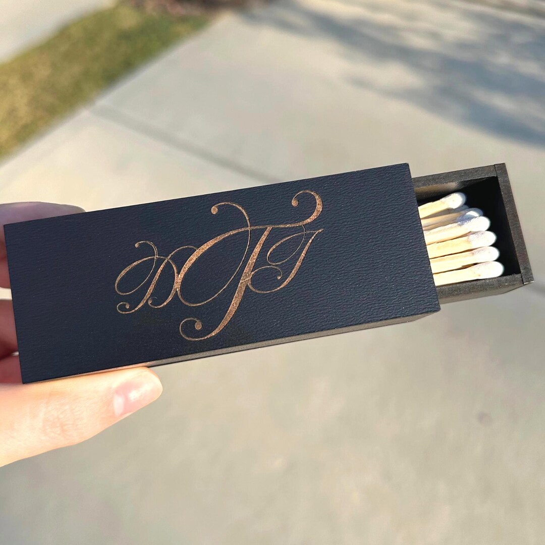 CUSTOM MATCH BOX for Weddings, Engagements & Special Moment - Etsy