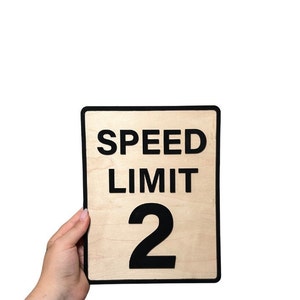 WOODEN SPEED LIMIT Sign - Etsy