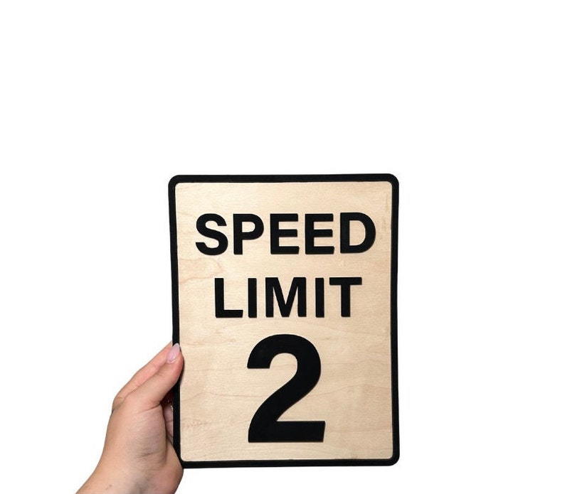 WOODEN SPEED LIMIT Sign - Etsy