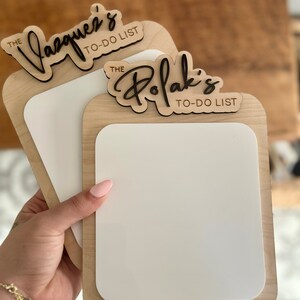 WOODEN FRIDGE MAGNET to Do List - Grocery List - Notes White Board Dry ...