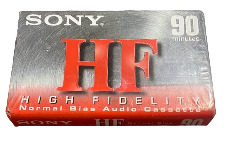 Sony C90HF 90-minute Audio Cassette, Blank High Fidelity Tape - Etsy