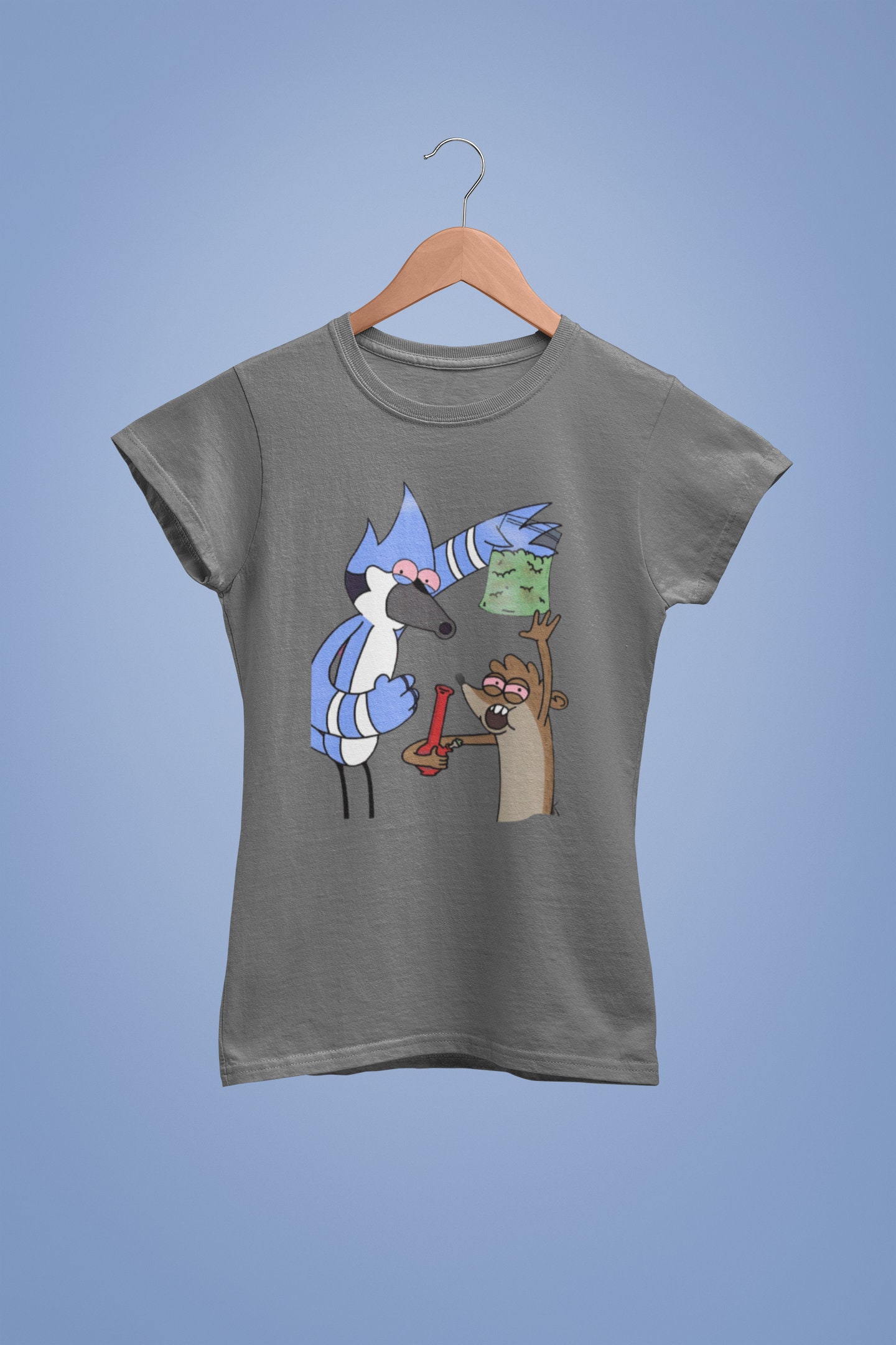 Regular Show Mordecai Rigby Cartoon Unisex Heavy Cotton - Etsy