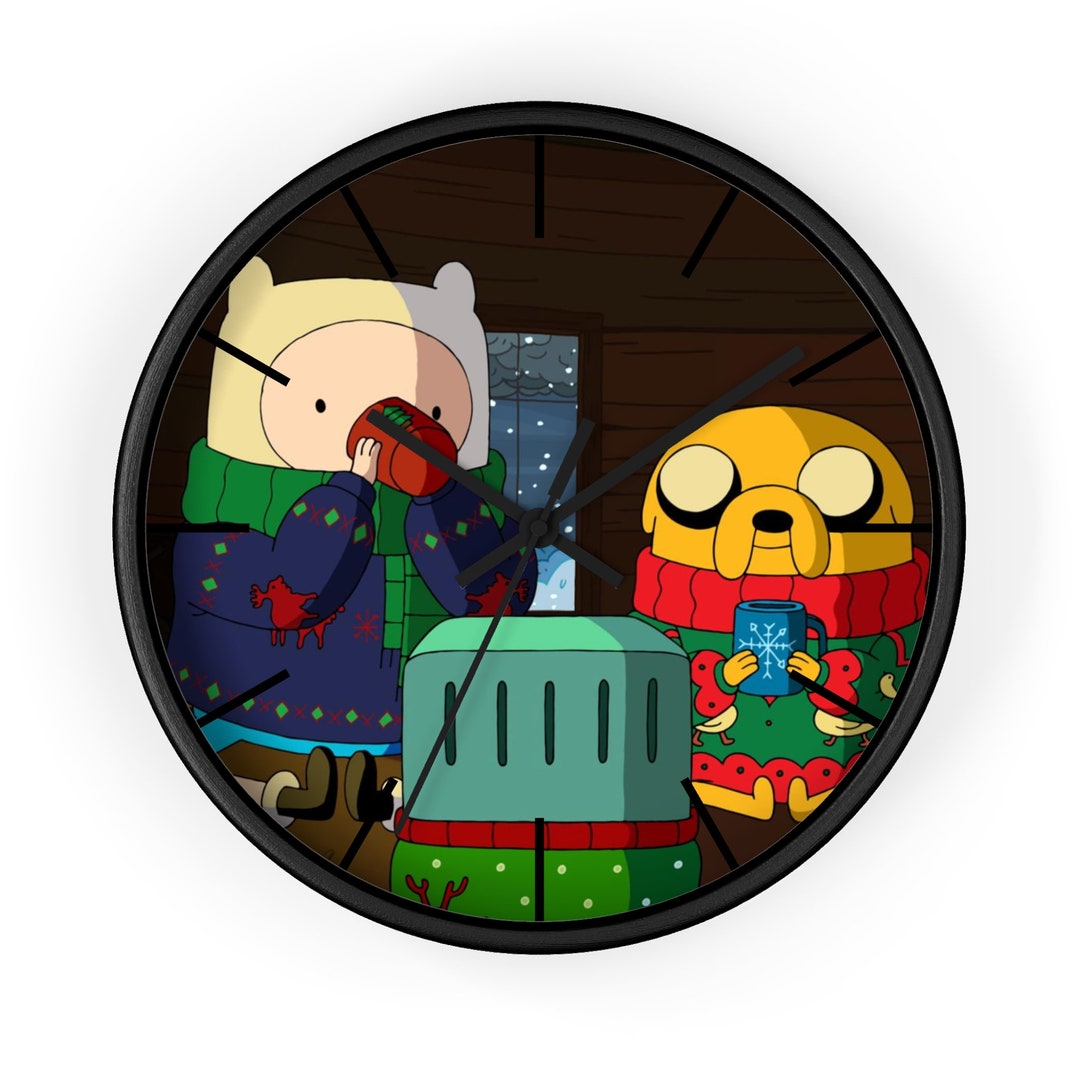 Adventure Time, Finn, Bmo, Jake the Dog, Cartoon, Wall Clock, Home ...