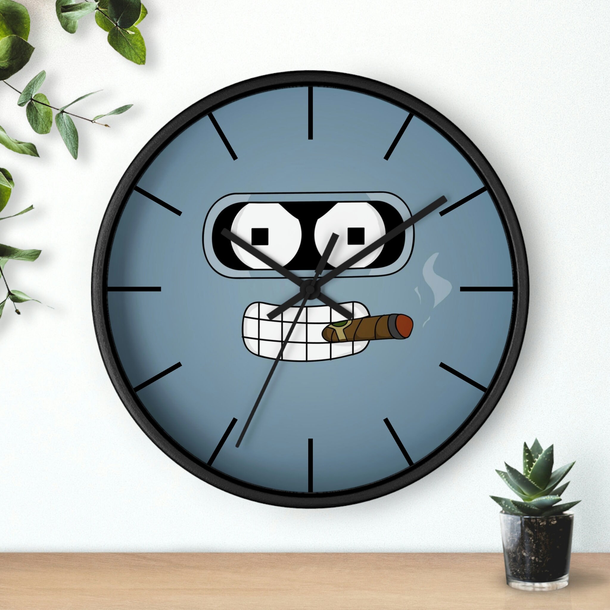 Futurama, Bender, Geek, Wall Clock, Home Decoration, gift for Hergift ...
