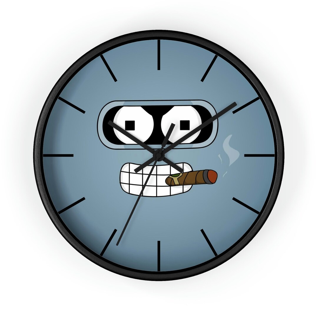 Futurama, Bender, Geek, Wall Clock, Home Decoration, gift for Hergift ...