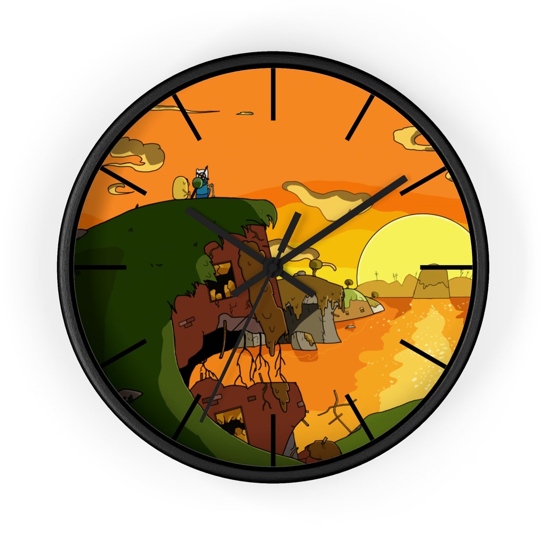 Adventure Time, Finn, Bmo, Jake the Dog, Cartoon, Wall Clock, Home ...