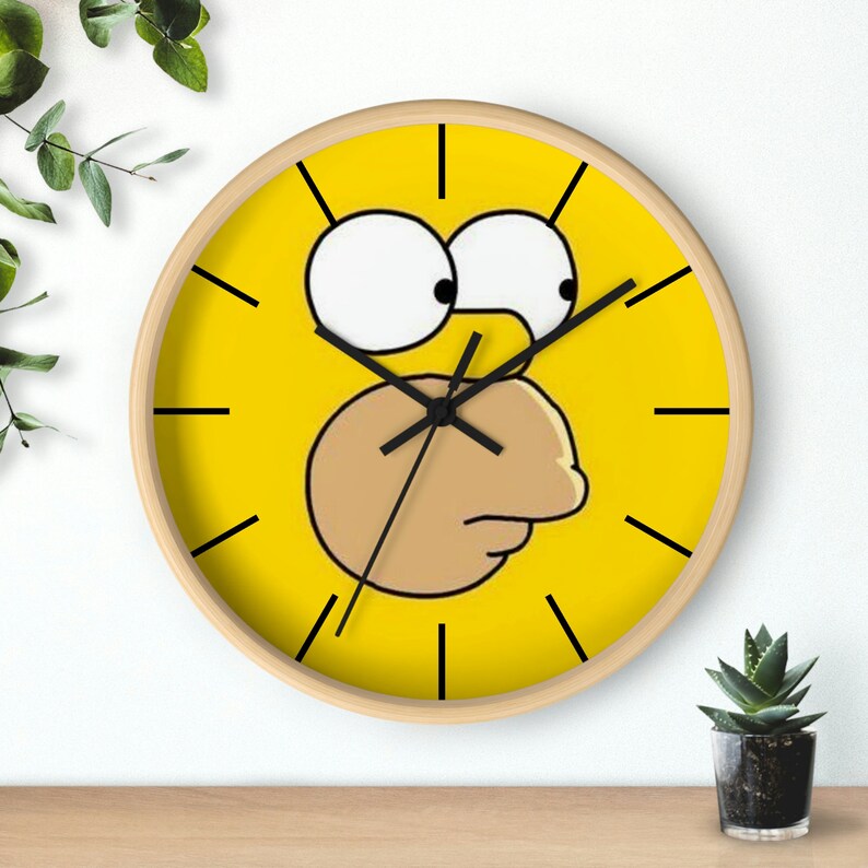 The Simpson Homer Simpson Geek Wall Clock Home Decoration - Etsy