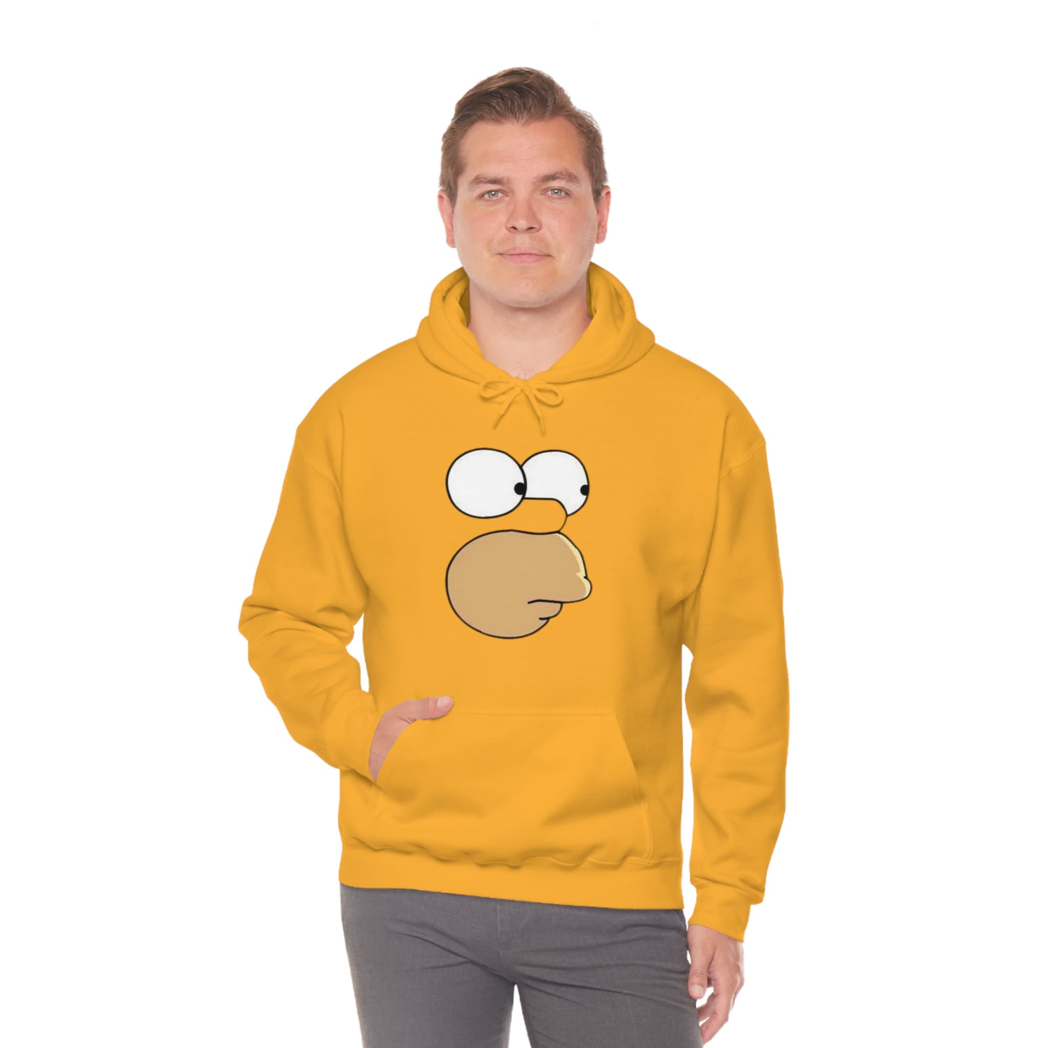 The Simpsons,homer Simpson, Cozy Hoodie, Casual Outfit, Unisex Hooded ...