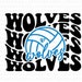 Wolves Volleyball SVG PNG, Wolves Svg,stacked Wolves Svg,wolves Mascot ...