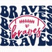 Braves Football SVG PNG, Braves Svg,stacked Braves Svg,braves Mascot ...