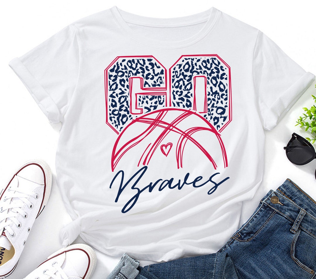 Go Braves Basketball Svgbraves Svggo Leopard Braves - Etsy