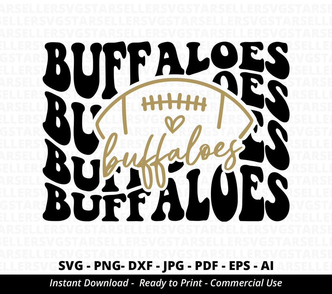 Buffaloes Football SVG PNG, Buffaloes Svg,stacked Buffaloes Svg ...