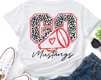 Leopard Go Mustangs SVG Mustangs Football Svg Mustangs Svg - Etsy