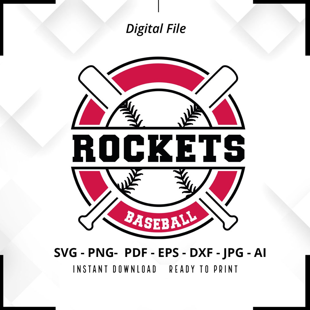 Rockets Baseball SVG PNG Rockets Svg Baseball Svg Rockets - Etsy