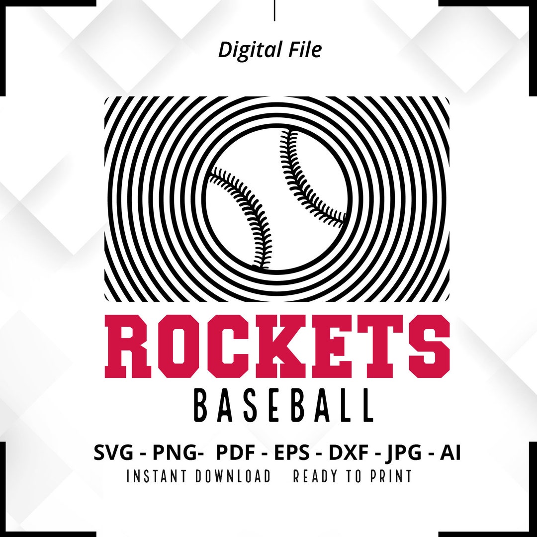 Rockets Baseball SVG PNG Rockets Svg Baseball Svg Rockets - Etsy