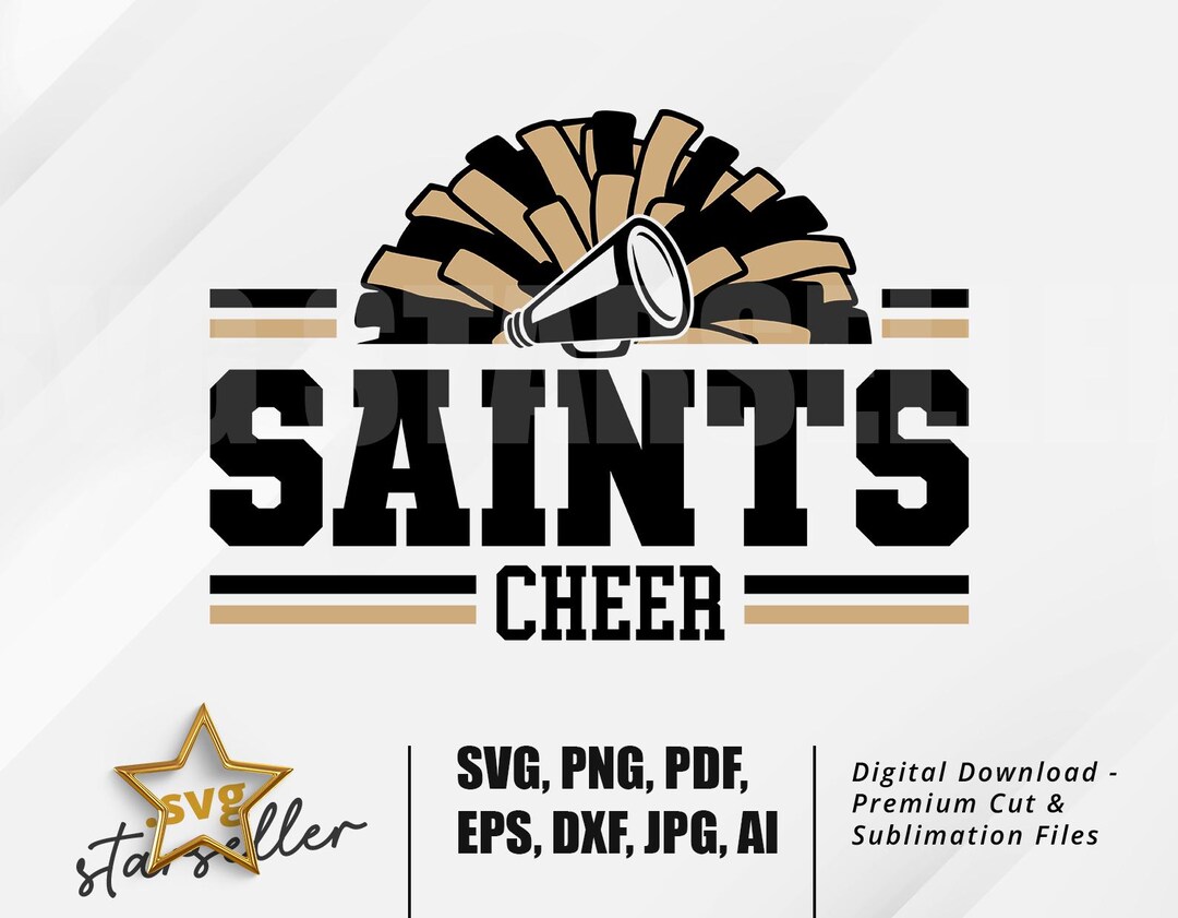 Saints Cheer SVG, Football Mom Pride Design (digital Download) - Etsy