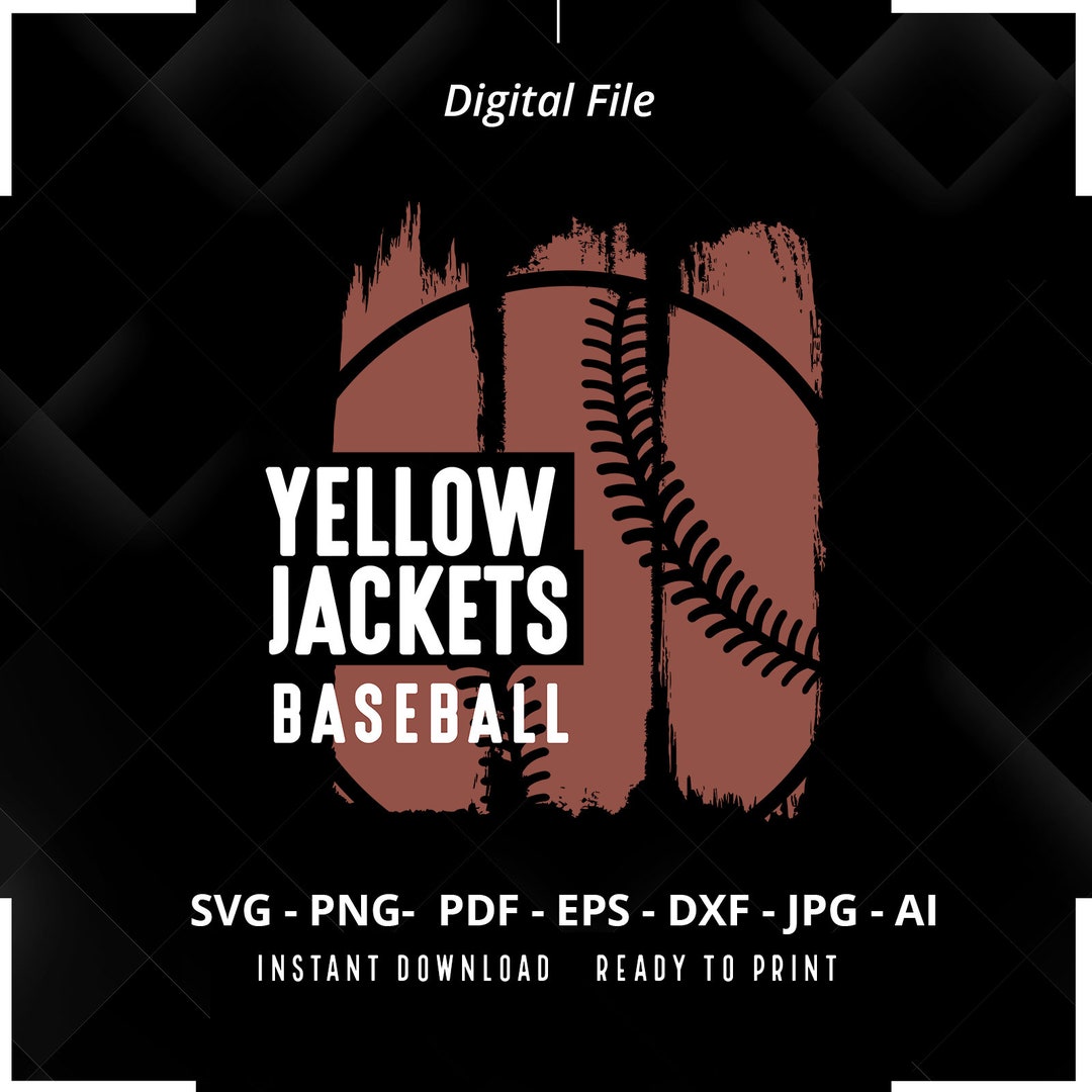 Yellow Jackets Baseball SVG PNG, Yellow Jackets Svg, Baseball Svg ...