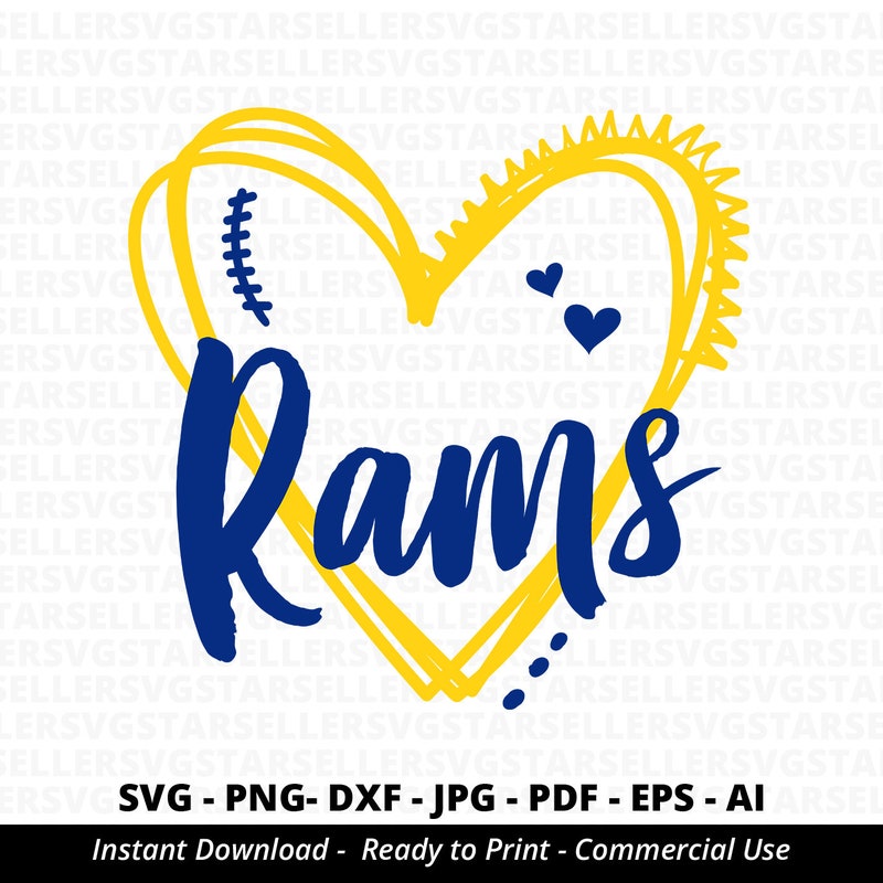 Rams Svg - Etsy