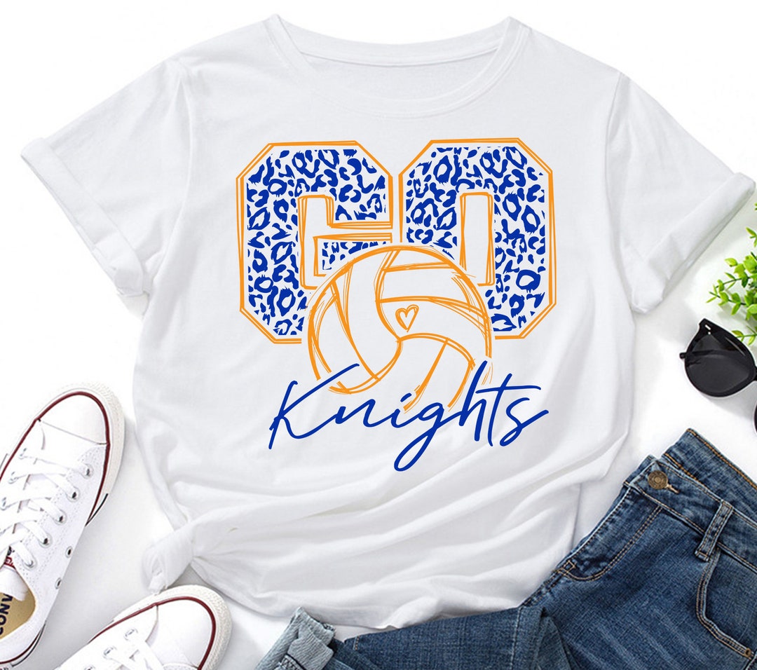 Go Knights Volleyball Svgleopard Knights Svgknights Mom - Etsy