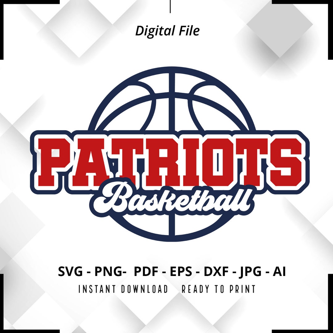 Patriots Basketball SVG PNG, Patriots Svg, Basketball Shirt Svg ...