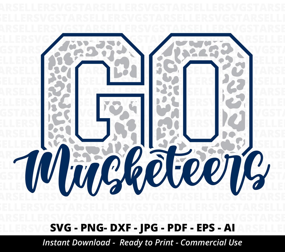 Go Musketeers Svg,musketeers Football Svg,musketeers Cheer,musketeers ...