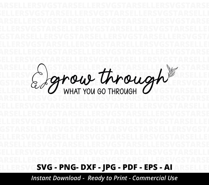 Grow Through What You Go Through SVG Butterfly - Etsy