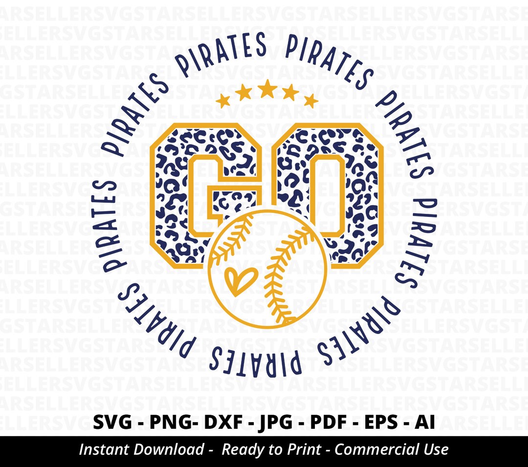 Pirates Baseball SVG PNG, Pirates Svg,pirates Shirt Svg,pirates Cheer ...