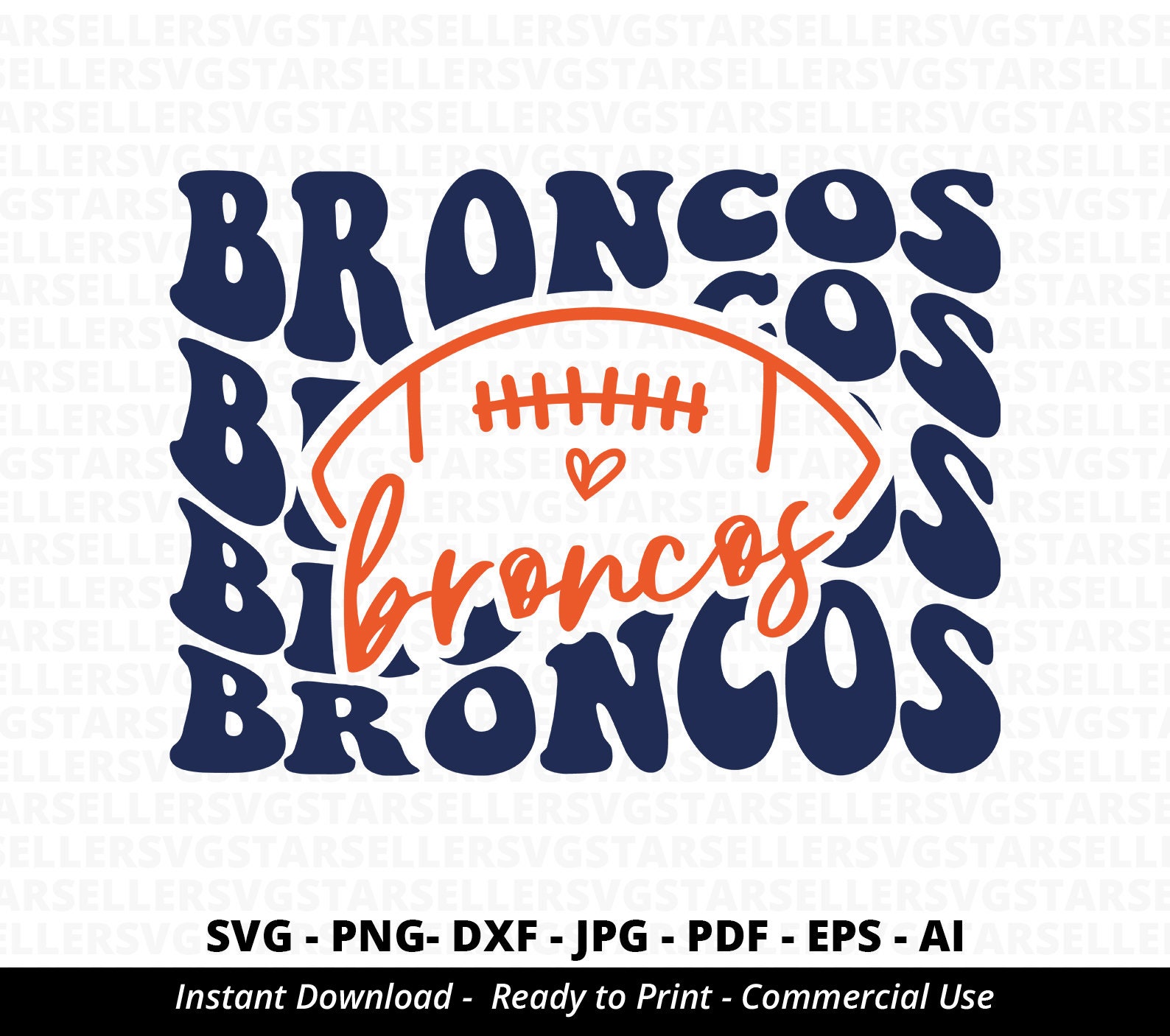 Broncos Football SVG, PNG, Mascot, Mom Shirt (digital) - Etsy