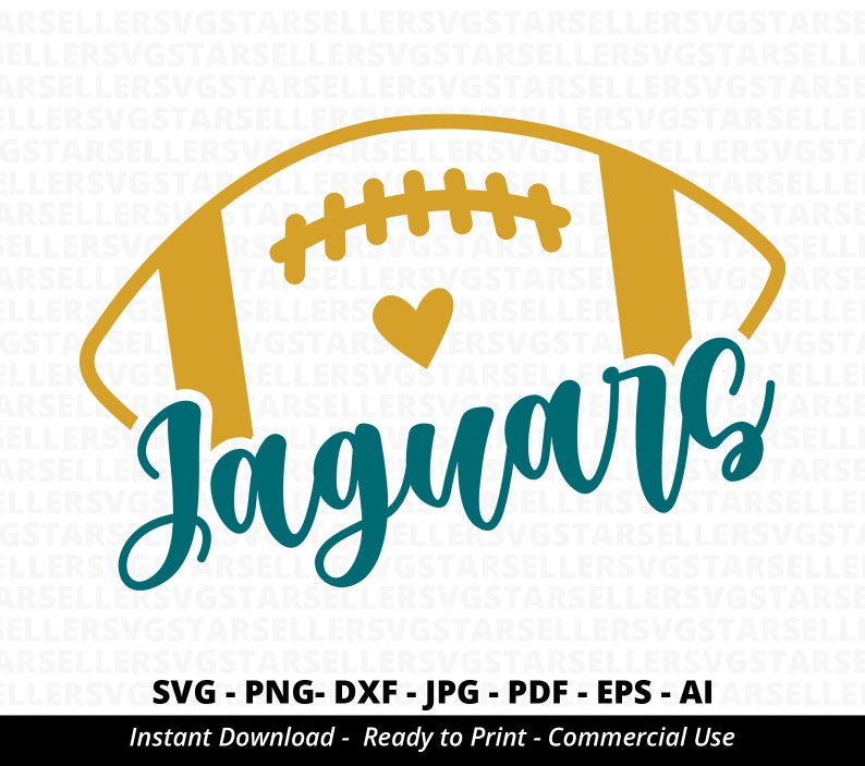 Jaguars Football SVG, Jaguars Svg, Jaguars Shirt Svg, Jaguars Mascot ...