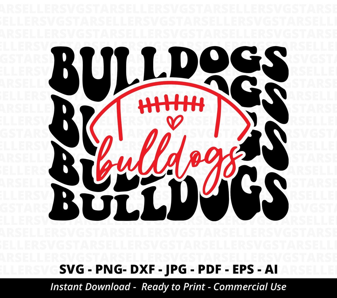 Bulldogs Football SVG PNG, Bulldogs Svg,stacked Bulldogs Svg,bulldogs ...