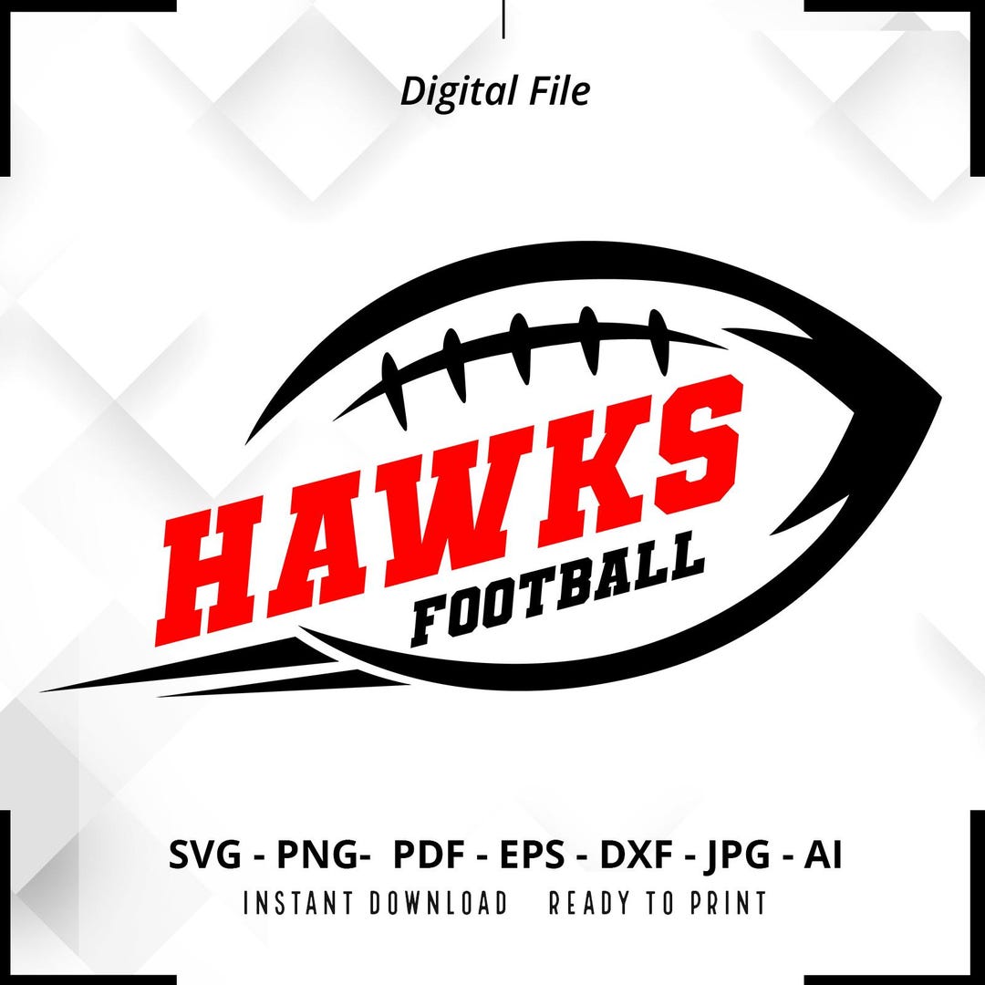 Hawks Football SVG PNG, Hawks Svg, Hawks Mascot Svg, Hawks Shirt Svg ...