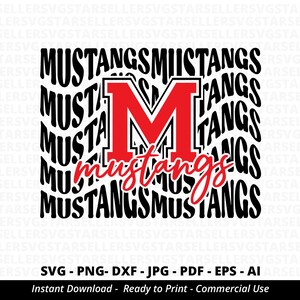Mustangs SVG PNG, Stacked Mustangs Svg,mustangs Shirt Svg,mustangs ...