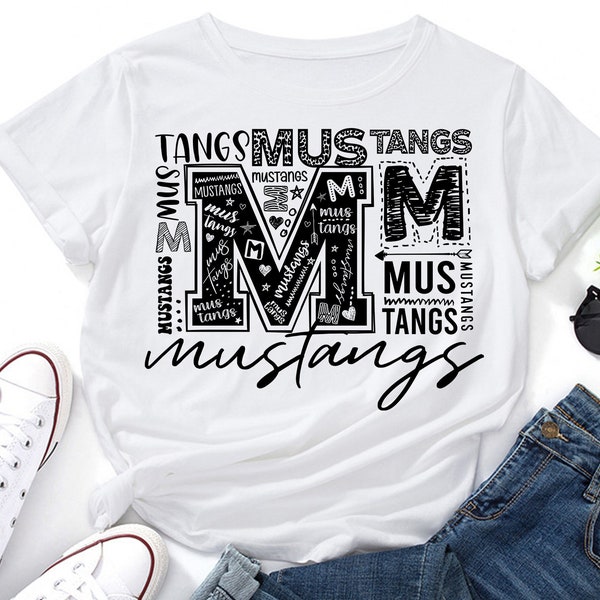 Natalia Mustangs Svg - Etsy