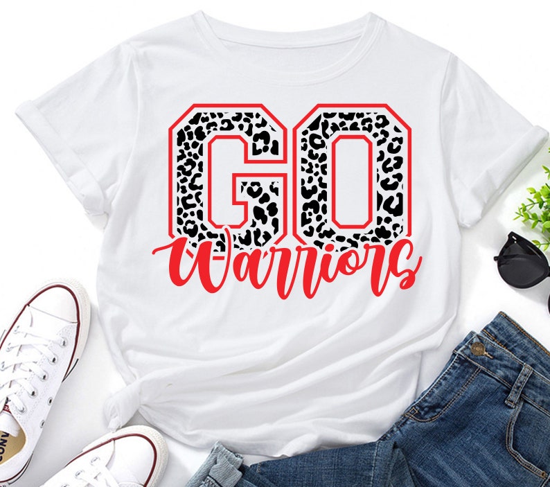 Leopard Go Warriors SVG, Team Mascot, School Spirit (digital Files) - Etsy