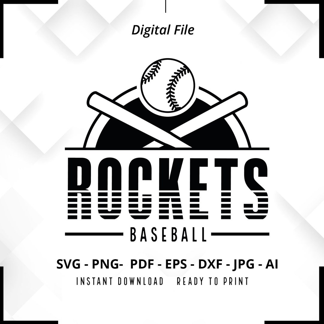 Rockets Baseball SVG PNG Rockets Svg Baseball Svg Rockets - Etsy
