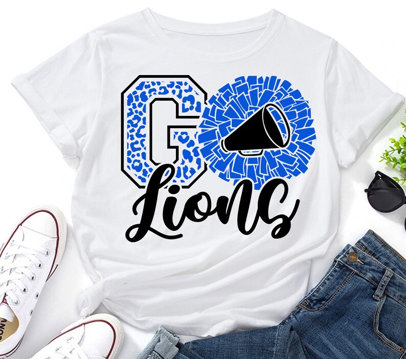 Go Lions Leopard Svglions Cheer Svglions Shirt Svglions - Etsy