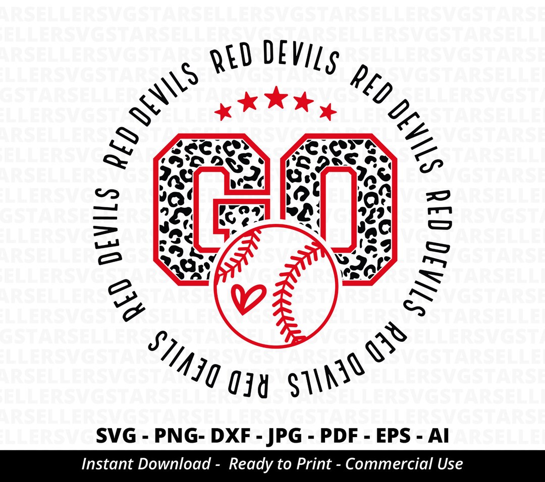Red Devils Baseball SVG Png,red Devils Svg,red Devils Shirt Svg,red ...