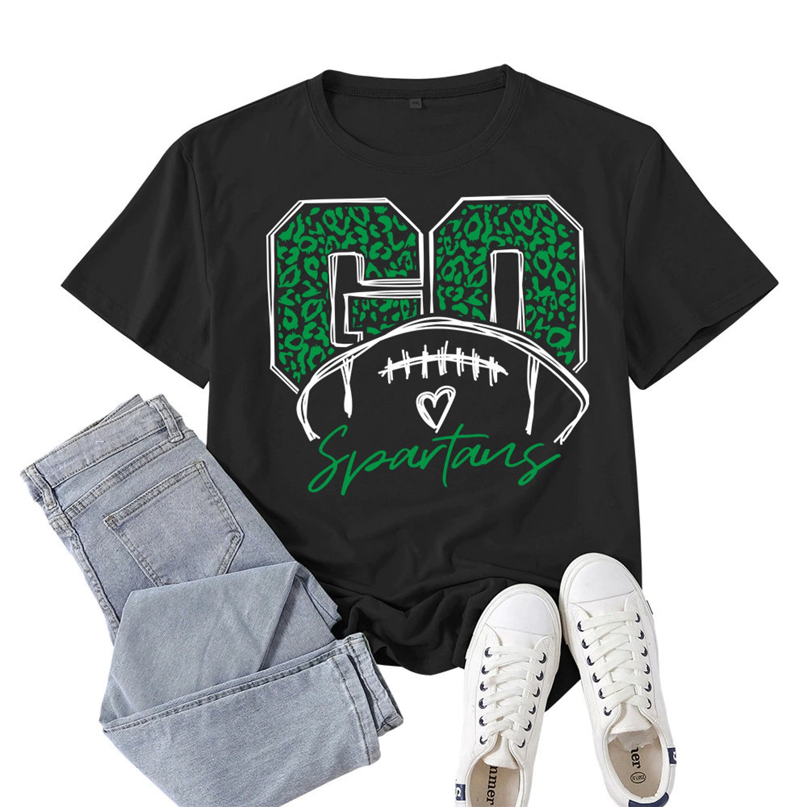Go Spartans Football Svgspartans Svgleopard Go Spartans - Etsy