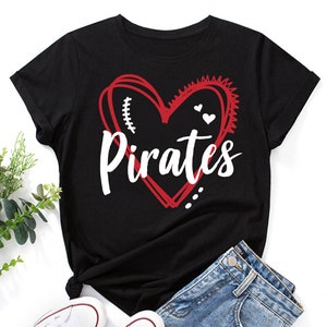 Pirates Heart Svgpirates Svgpirates Football Svgheart - Etsy