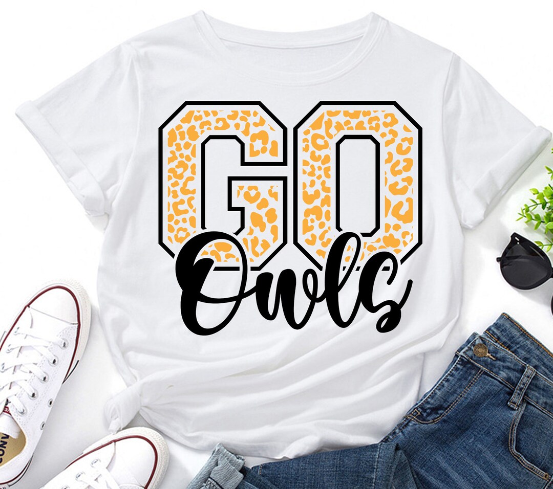 Leopard Go Owls Svgowls Cheer Svgowls Svgowls Mascot - Etsy