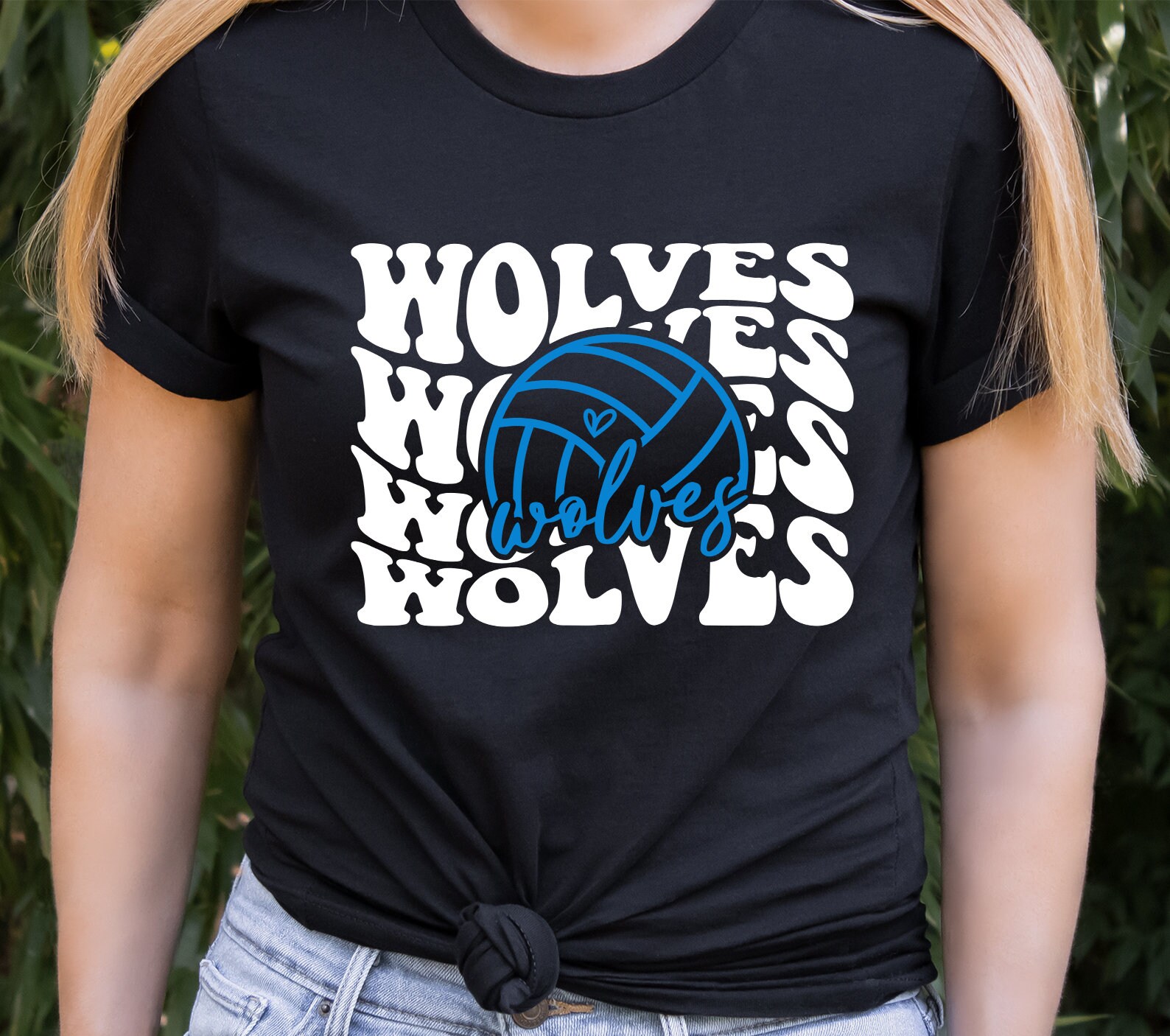 Wolves Volleyball SVG PNG, Wolves Svg,stacked Wolves Svg,wolves Mascot ...