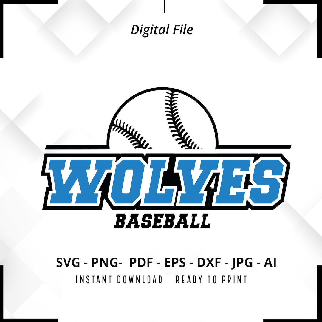 Wolves Baseball SVG PNG, Wolves Svg, Baseball Svg, Wolves Shirt Svg ...