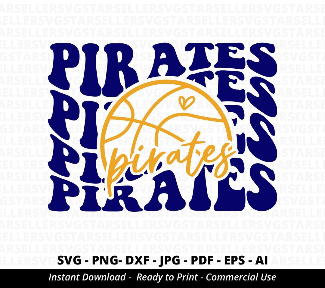 Pirates Basketball SVG PNG, Pirates Svg,stacked Pirates Svg,pirates ...