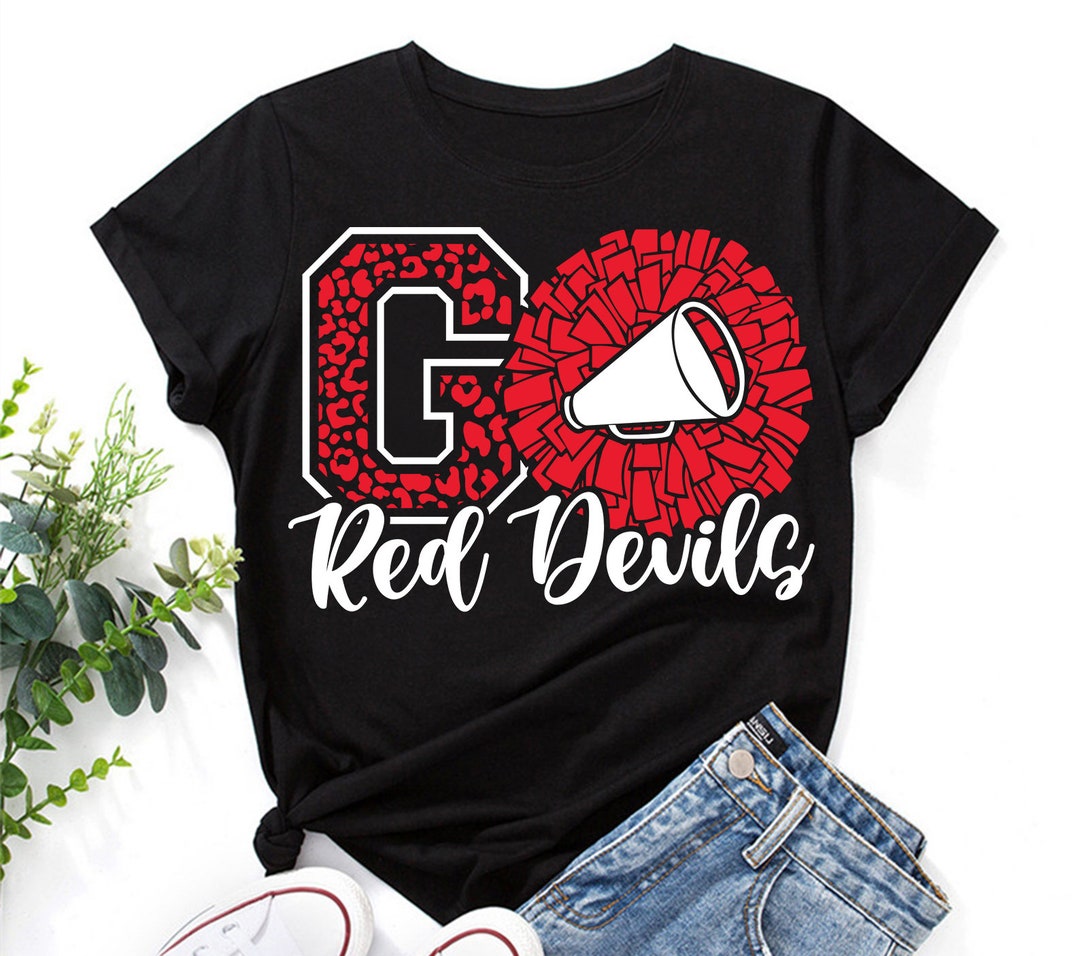 Go Red Devils Svgred Devils Mascot Svgred Devils Cheer - Etsy