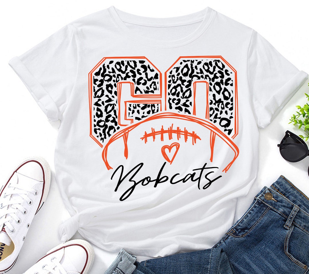 Go Bobcats Football Svgbobcats Svggo Leopard Bobcats - Etsy