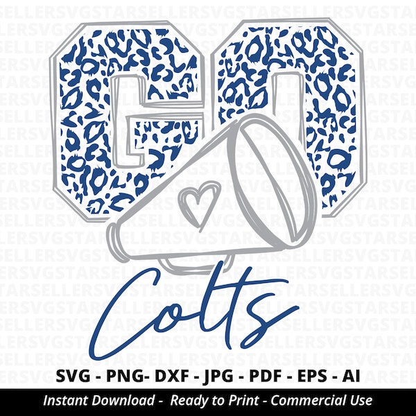 Colts Cheer Mom Svg - Etsy